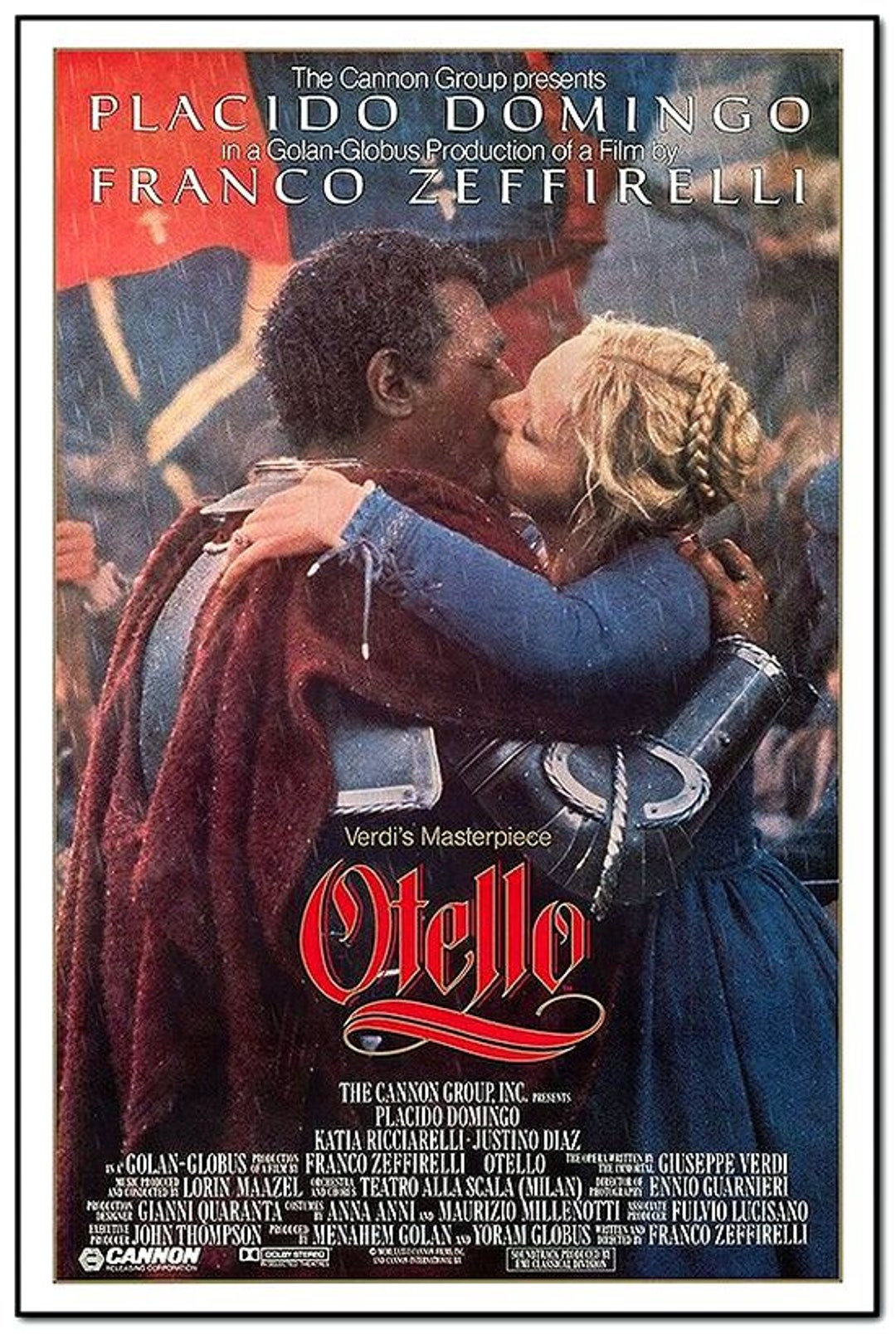 OTELLO - 1986 - Original 27x41 Movie Poster - Style A - PLACIDO DOMINGO - William Shakespeare - Etsy