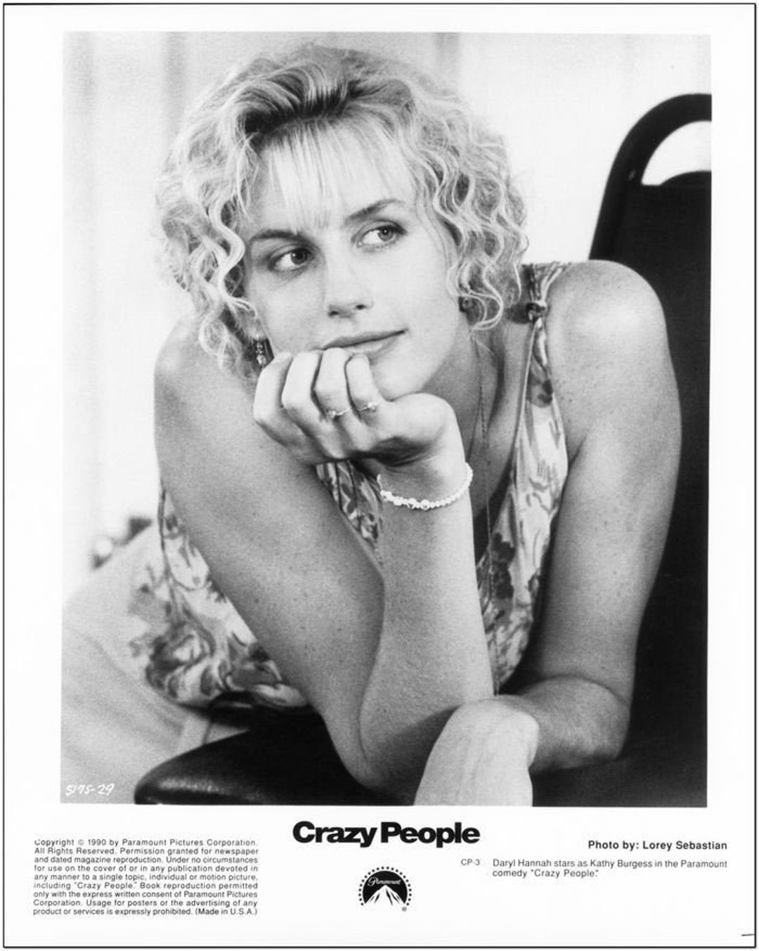 DARYL HANNAH Original 8x10 Glossy Portrait Photo From crazy People 1990 ...