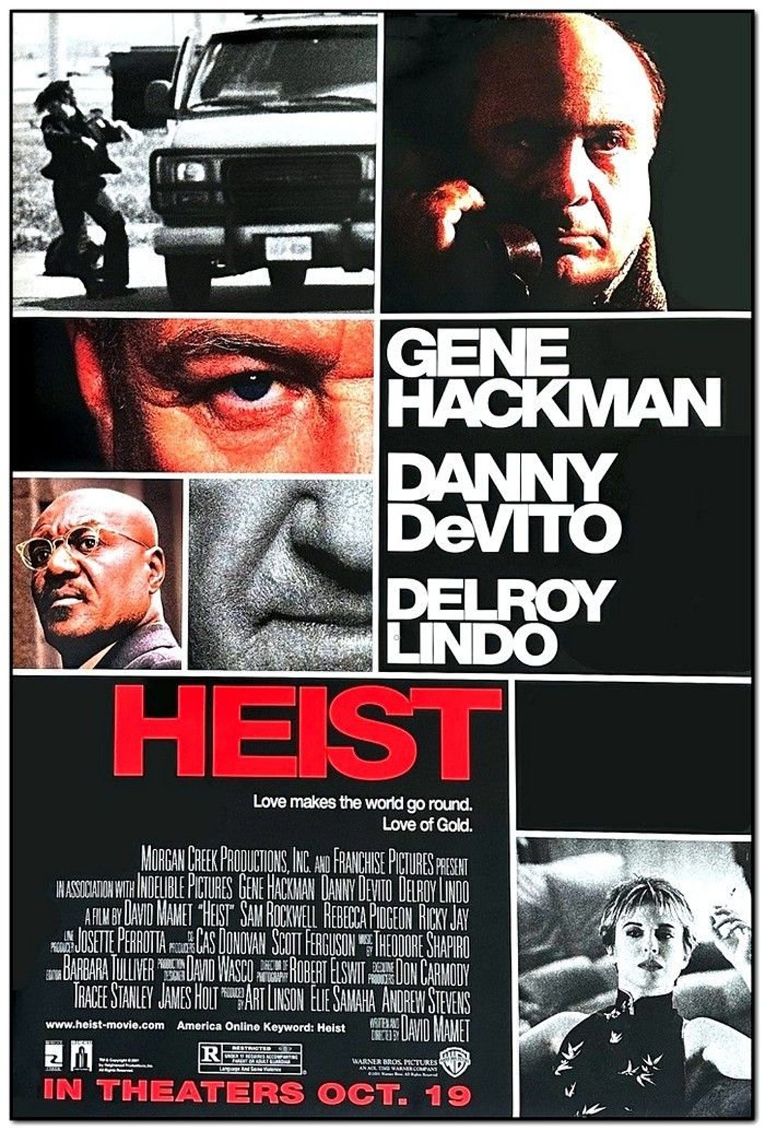 HEIST - 2001- Original 27x40 Movie Poster - Style B - GENE HACKMAN ...