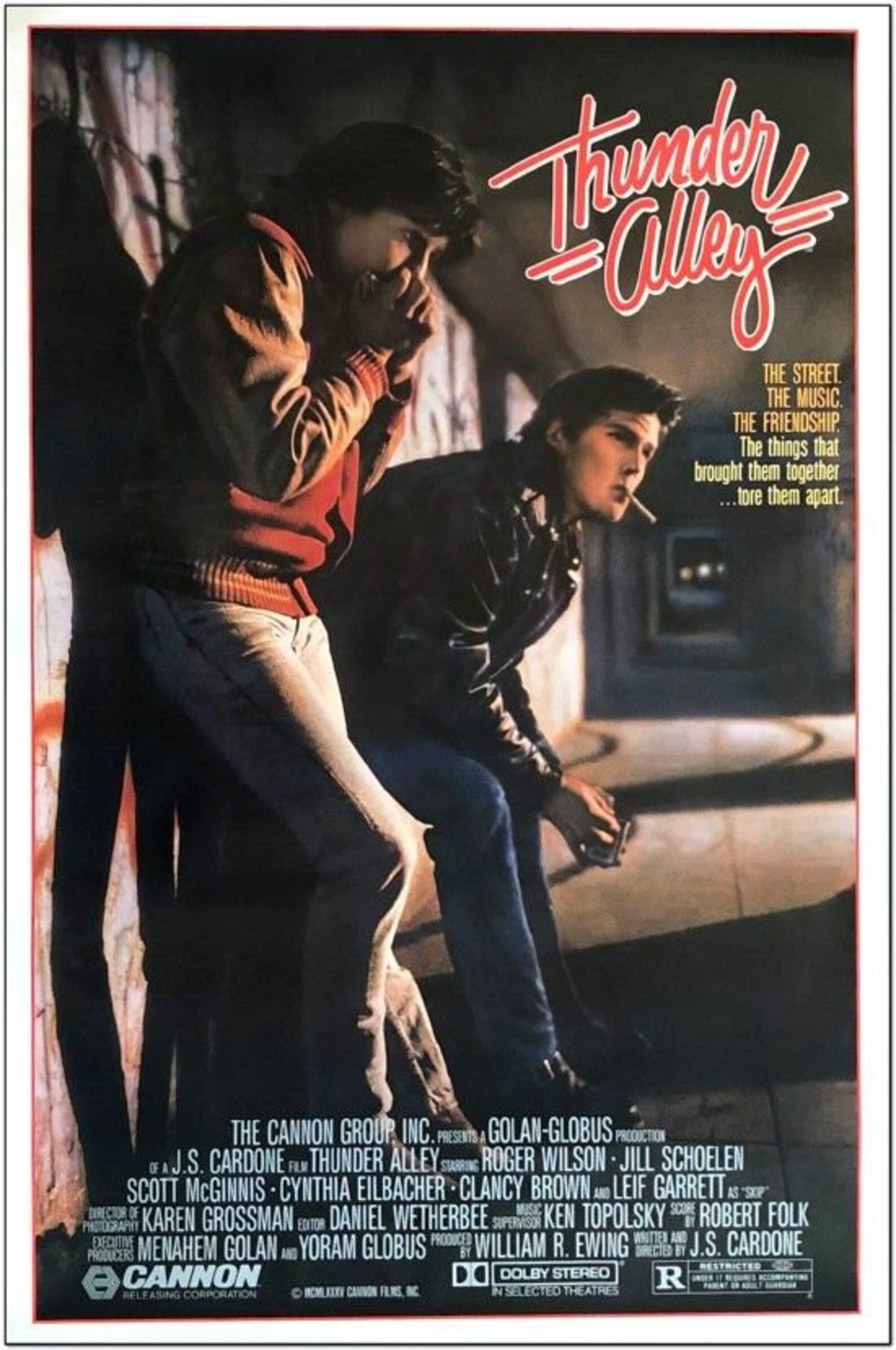 THUNDER ALLEY 1985 Original 27x41 Movie Poster Style A | Etsy