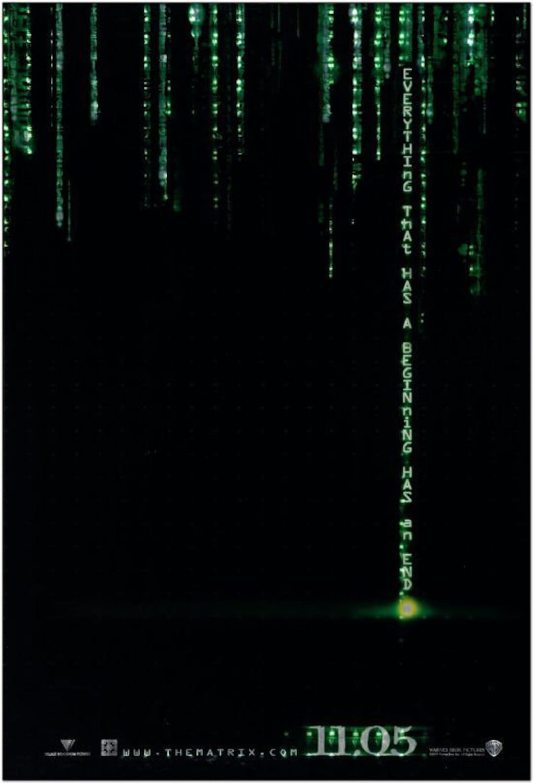 MATRIX REVOLUTIONS - 2003 - Original 3-D Holofoil Advance Movie Poster ...