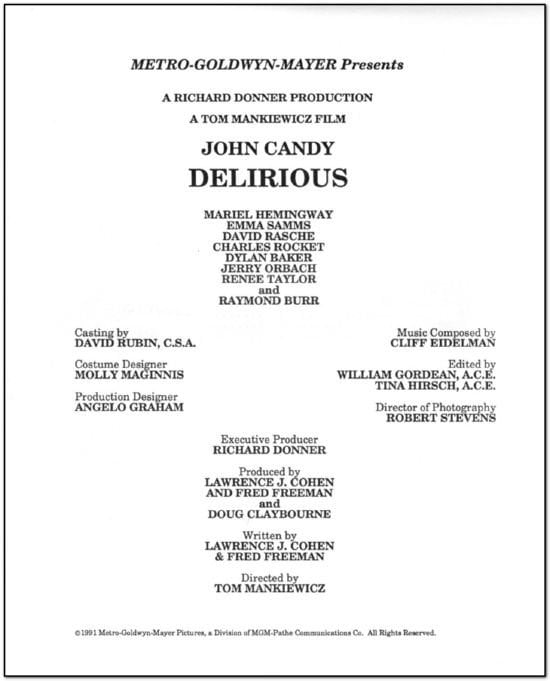 DELIRIOUS - 1991- Original Studio Issued Press Kit - Includes 5 Glossy ...