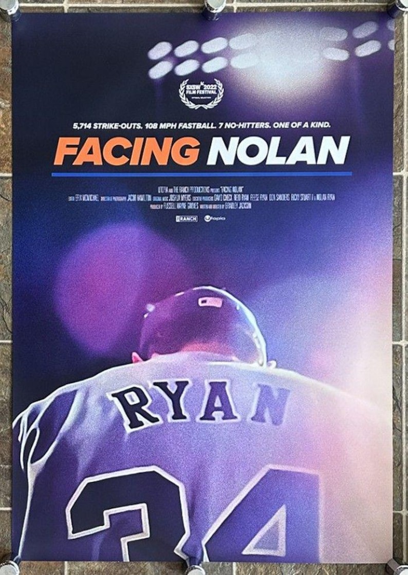 FACING NOLAN -2022- Original 27x40 Movie Poster- Nolan Ryan - Baseball ...