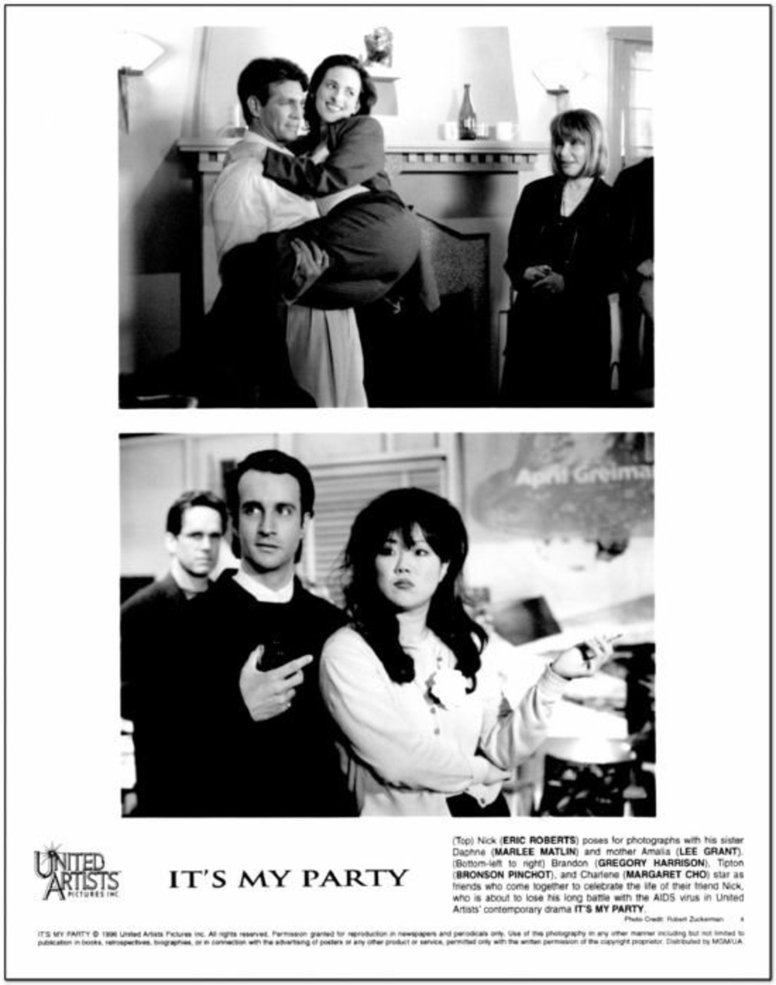 IT'S MY PARTY - 1996 - Original Press Kit - Includes 9 Photos - Eric ...