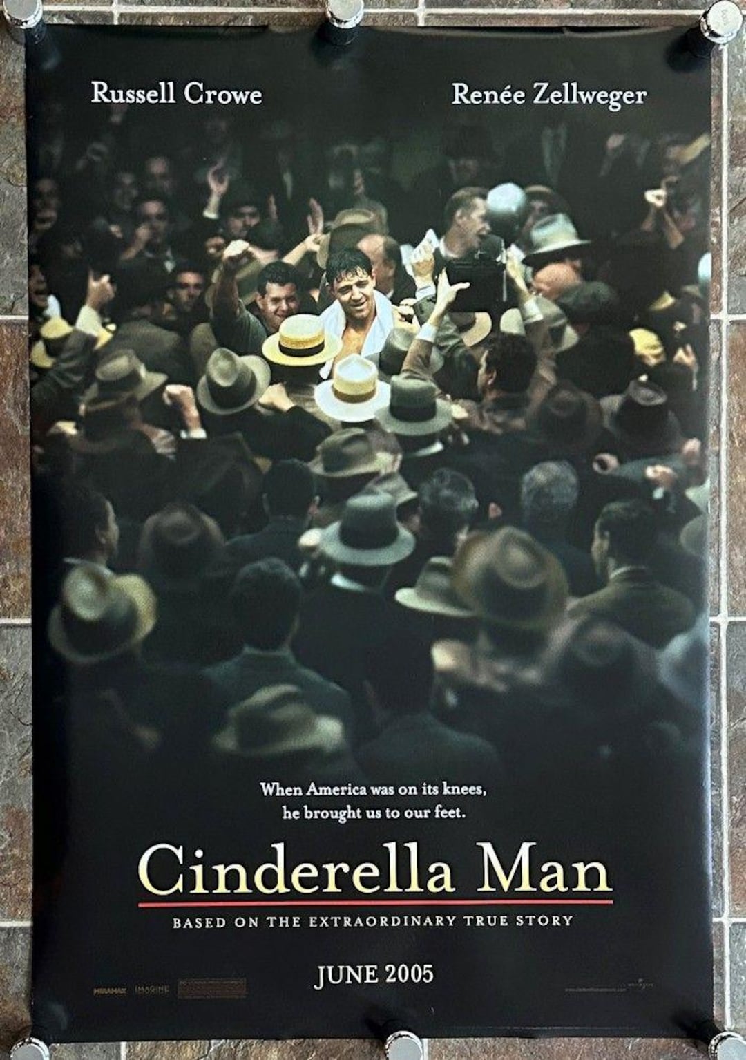CINDERELLA MAN - 2005 - Original 27x40 D/S Movie Poster - Advance Style ...