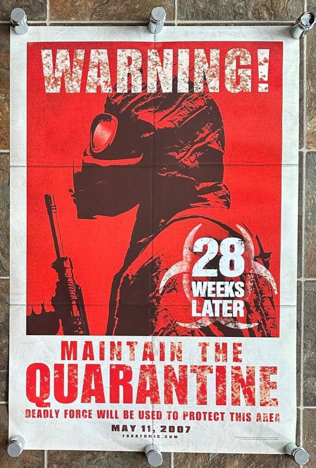 28 WEEKS LATER -2007 Original 27x40 Advance Style Movie Poster - Rose ...