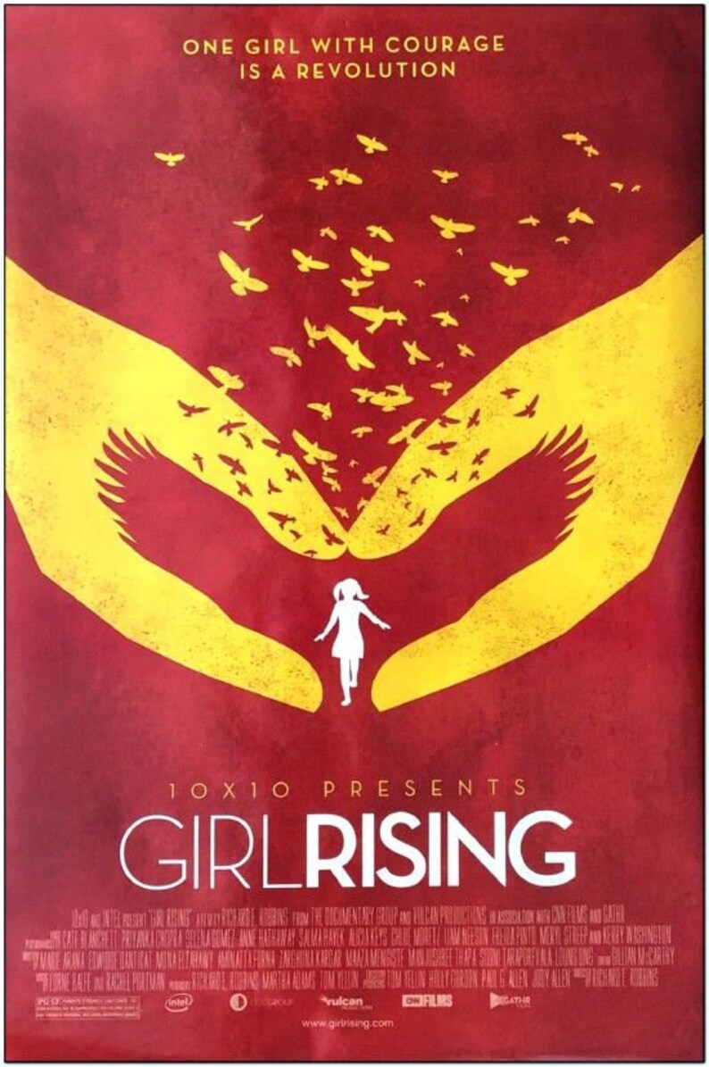 GIRL RISING 2013 Original D/S 27X40 Movie Poster Rare Indy | Etsy