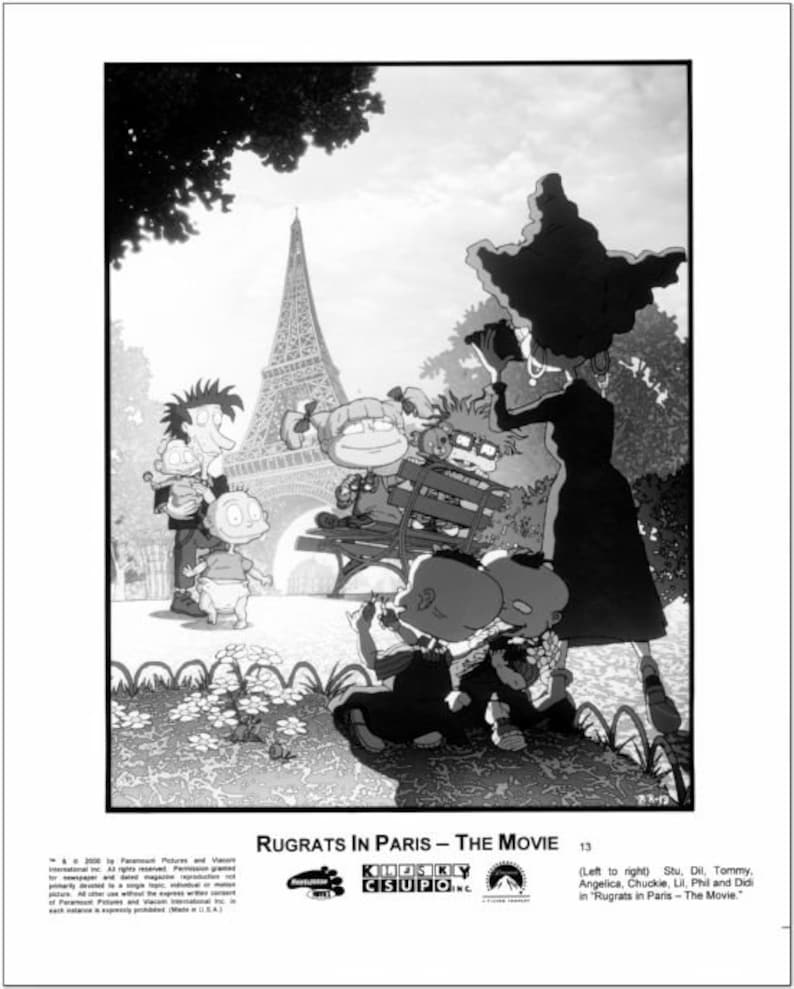RUGRATS IN PARIS - 2000 - Original Nickelodeon Press Kit - Includes 6 ...