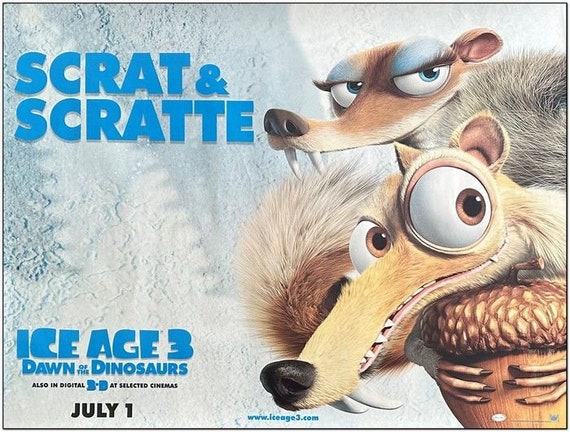 Ice Age 3 Dawn Of The Dinosaurs Movie Poster