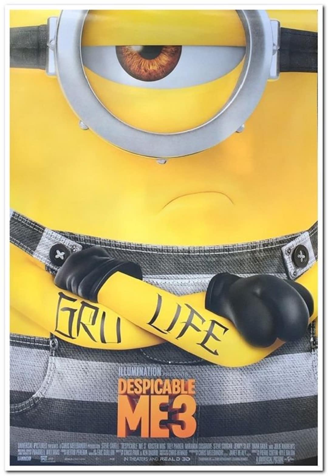 DESPICABLE ME 3 -2017- Original 27x40 Movie Poster - Regular Style ...