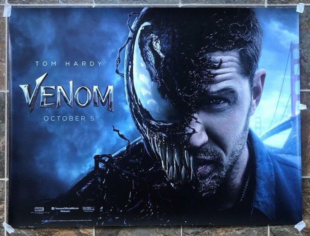 VENOM - 2018 - Original D/S 40x30 British Quad Movie Poster - Advance ...