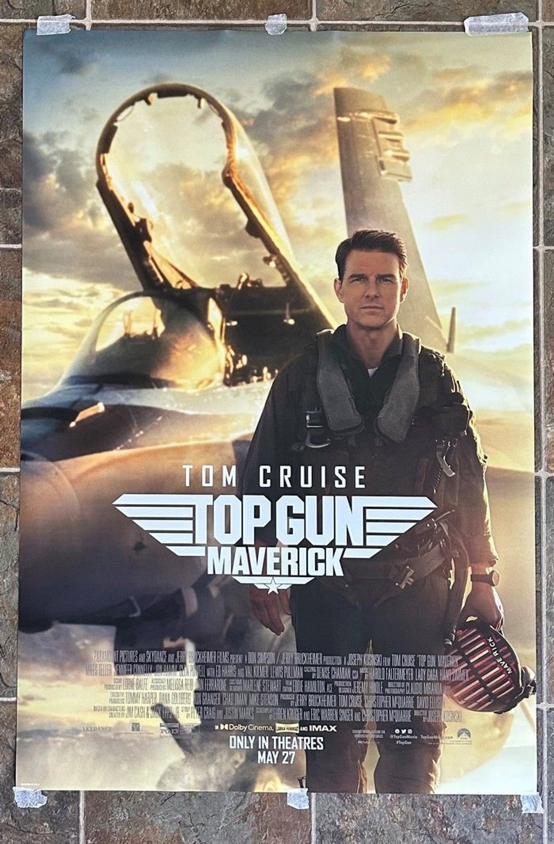 TOP GUN: MAVERICK 2022 Original 27x40 Movie Poster Tom Cruise, Jennifer Connelly, Val Kilmer ...