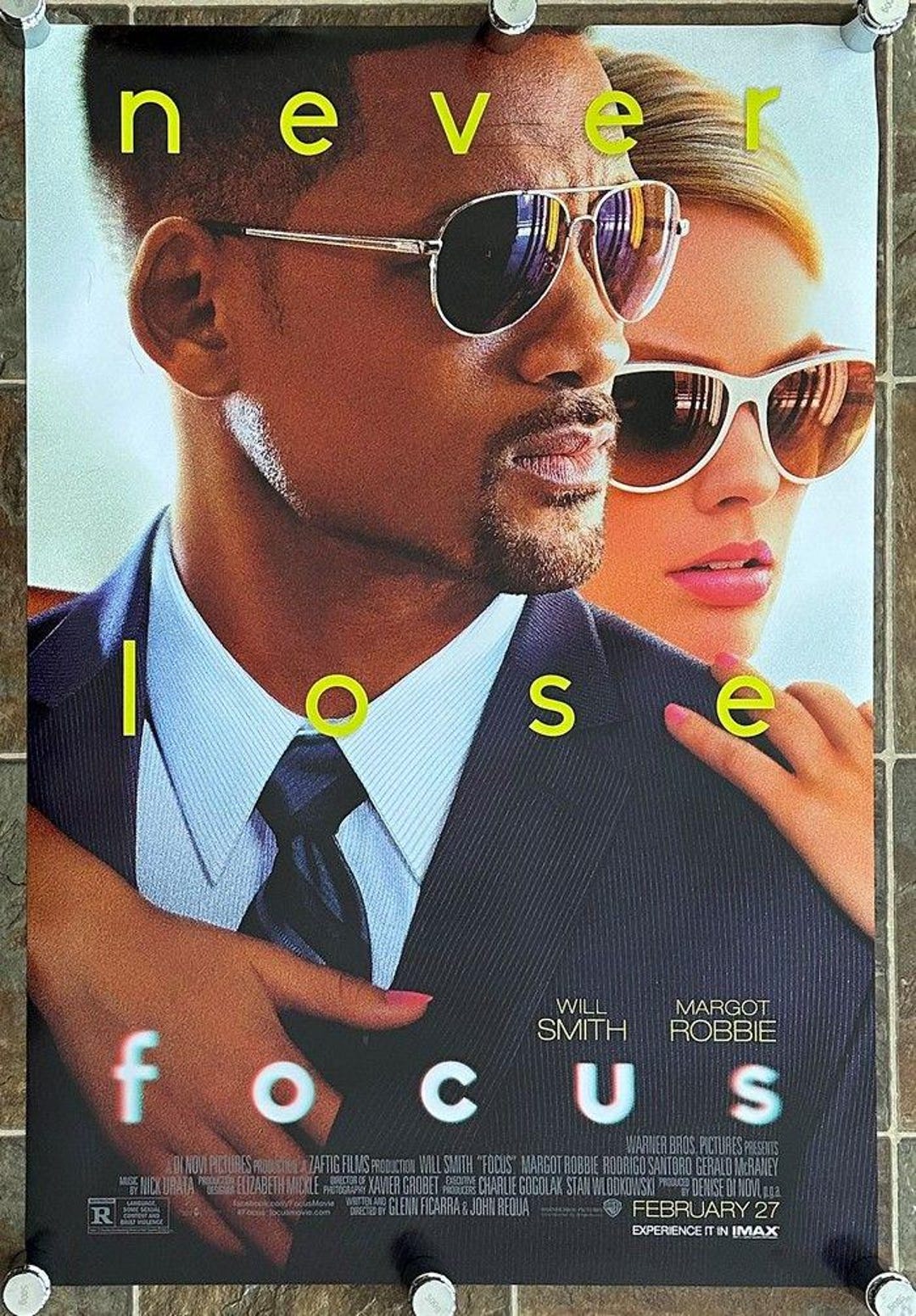 FOCUS -2015- Original 27x40 Movie Poster - Regular Style - MARGOT ...