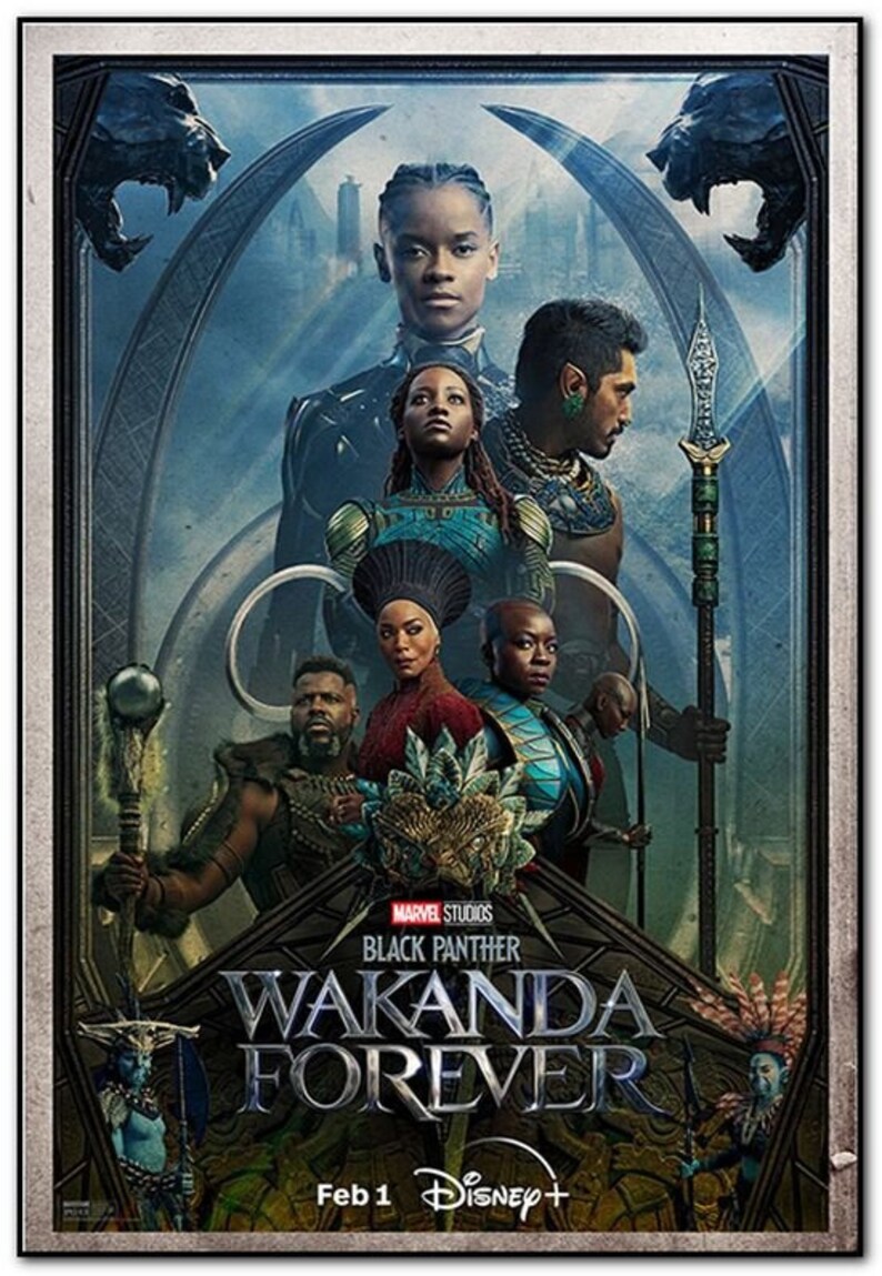 BLACK PANTHER 2: Wakanda Forever - 2022 - Original 2-sided 27X40 Marvel ...