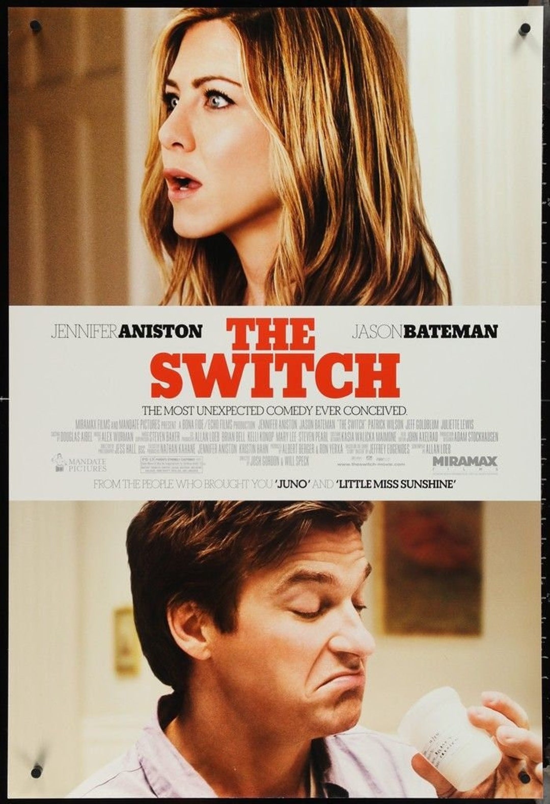 SWITCH - 2010 - Original 27x40 Movie Poster - JENNIFER ANISTON, Jason ...