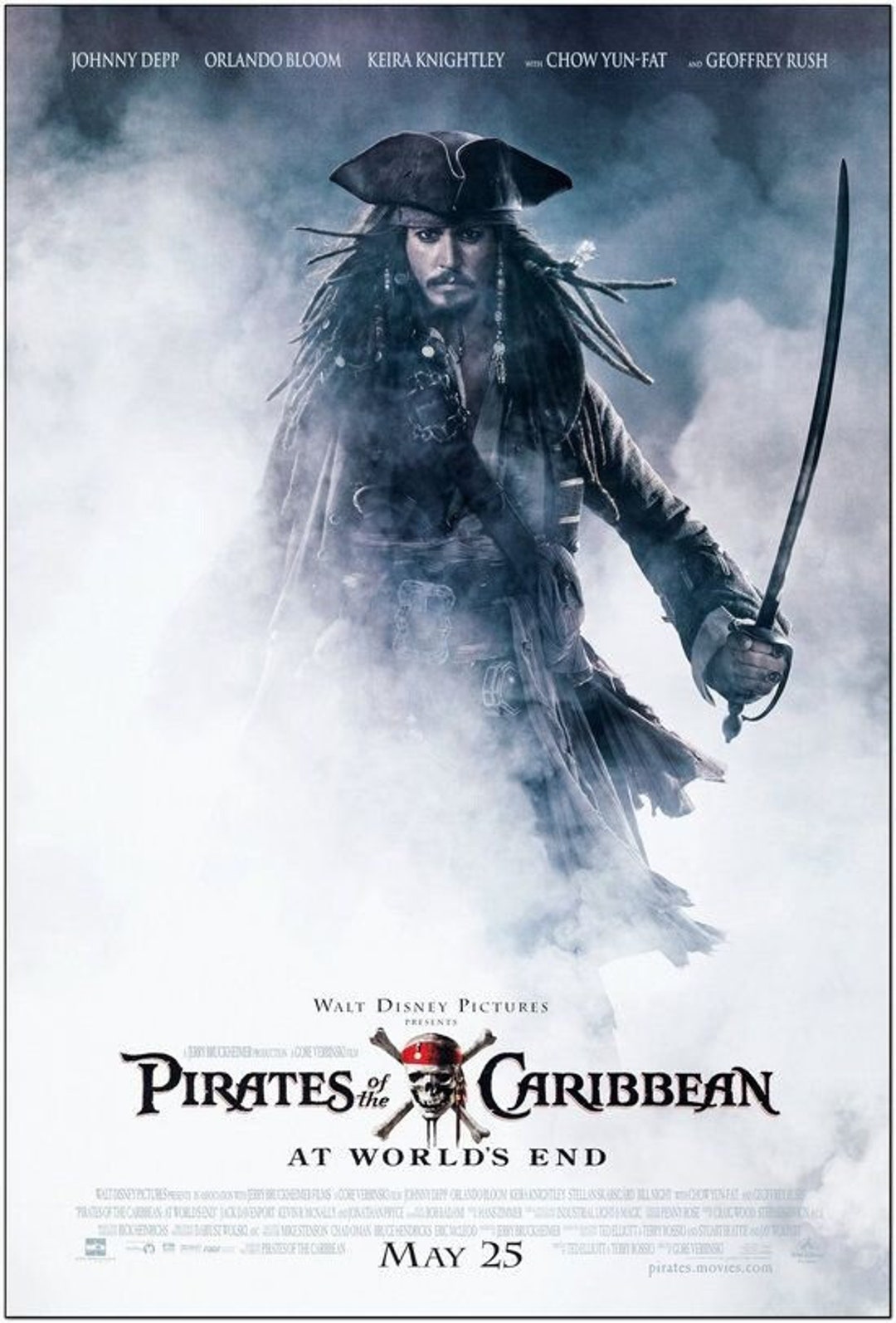 Pirates of the Caribbean: at World's End -2007- Original D/S 27x40 ...