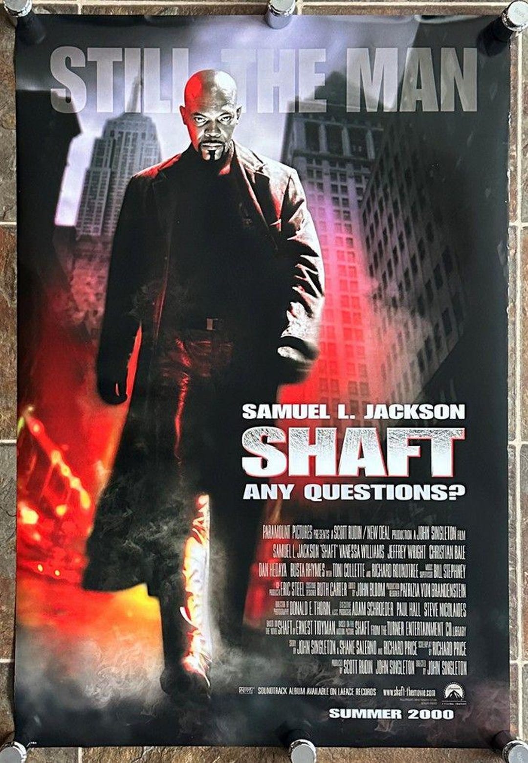 SHAFT - 2000 - Original 27x40 Rolled Movie Poster - SAMUEL L. JACKSON ...
