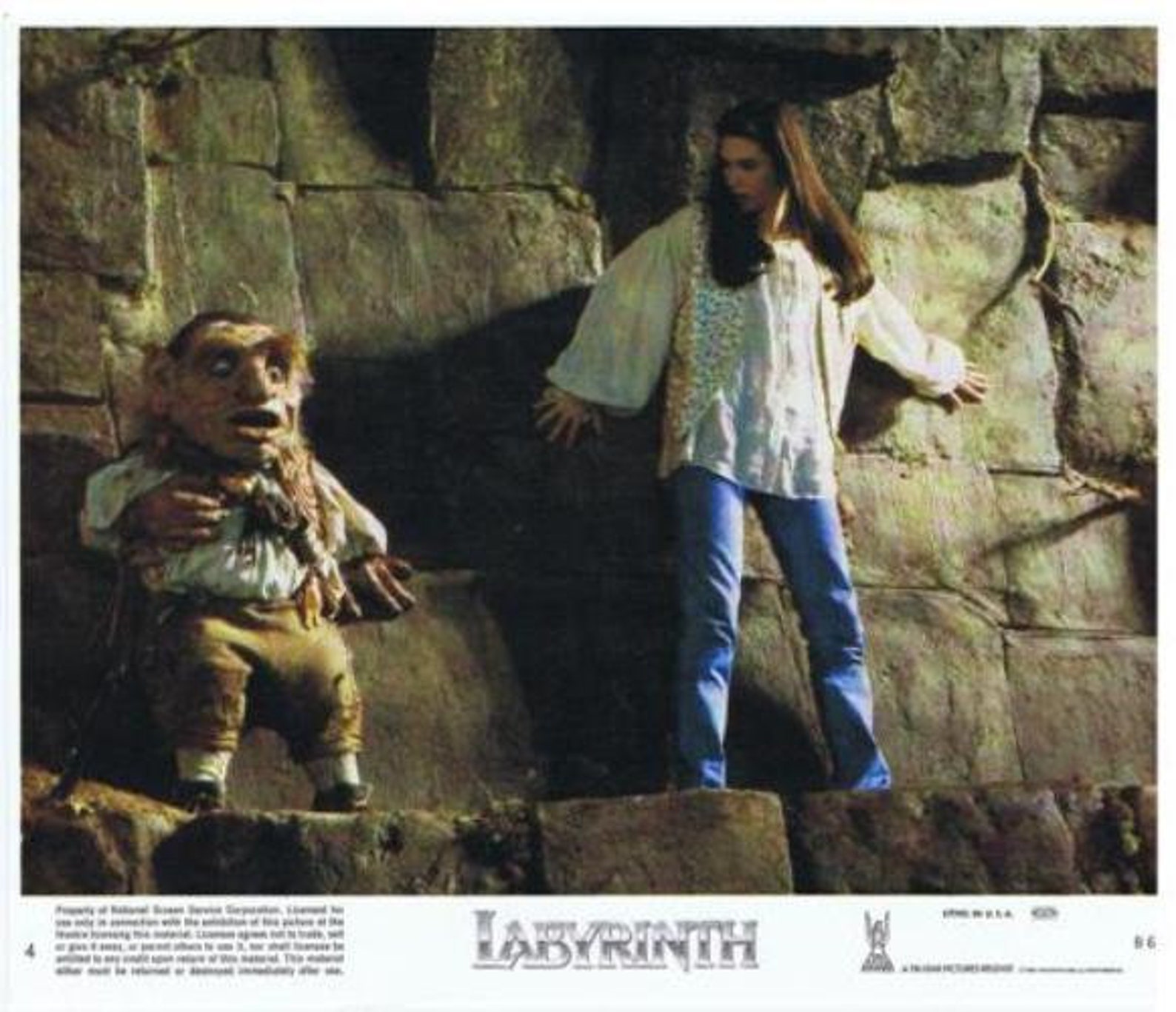 LABYRINTH 1986 US Mini Lobby Card Set of 8 Cards David | Etsy
