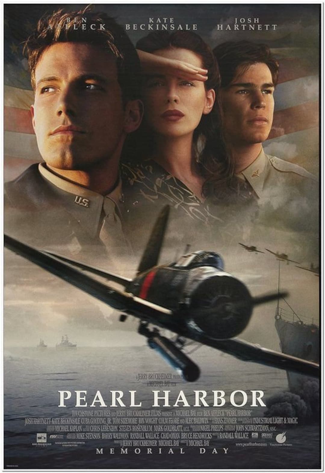 PEARL HARBOR - 2001 - Original 27 X 40 Movie Poster - FACES Style - Ben ...