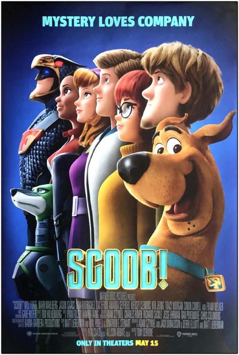 SCOOB 2020 original 27X40 Movie Poster Final Style | Etsy