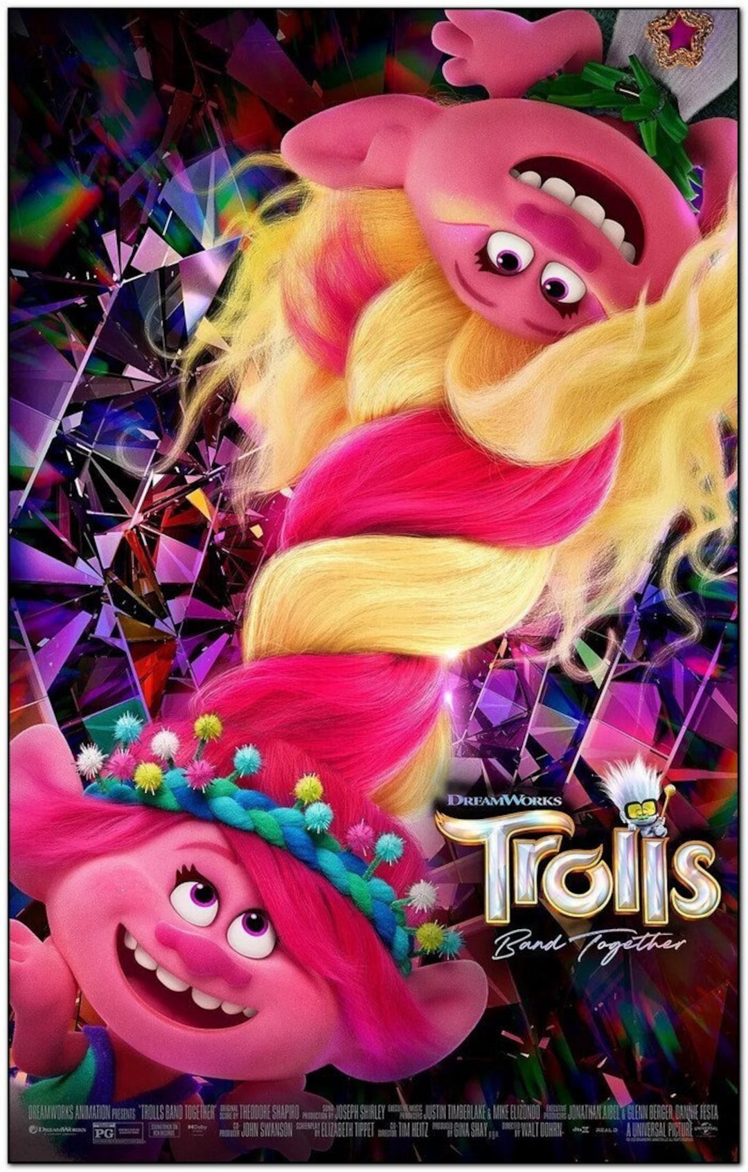 TROLLS BAND TOGETHER - 2023- Original 27x40 Movie Poster - Final Style ...