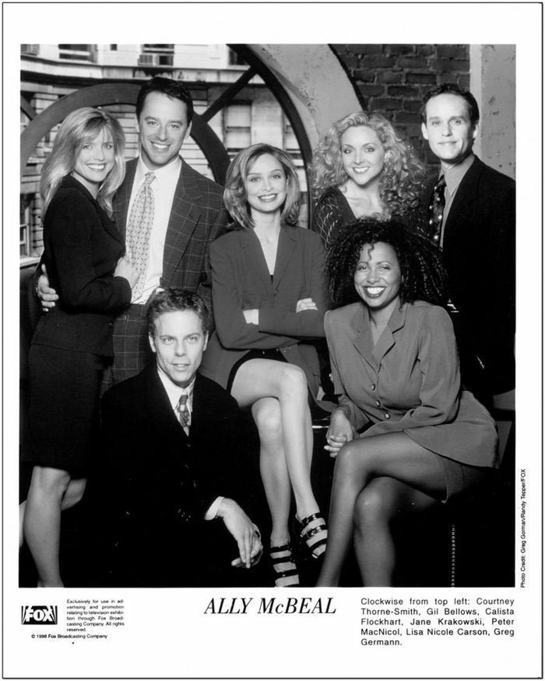 Ally Mcbeal 2000 4 Original Glossy 8x10 Still Photos Calista