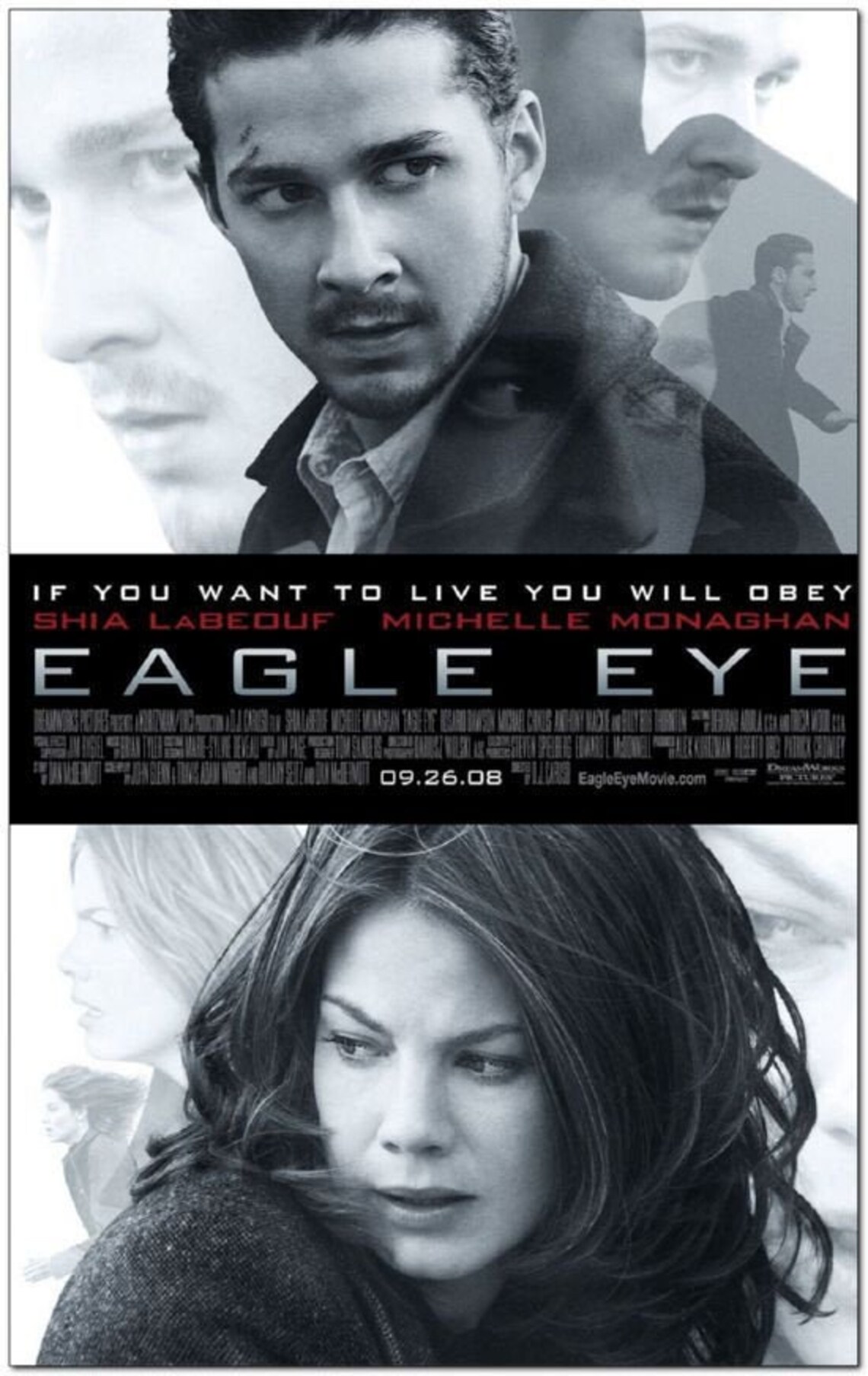 EAGLE EYE 2008 Original 27x40 Movie Poster Shia Labeouf - Etsy