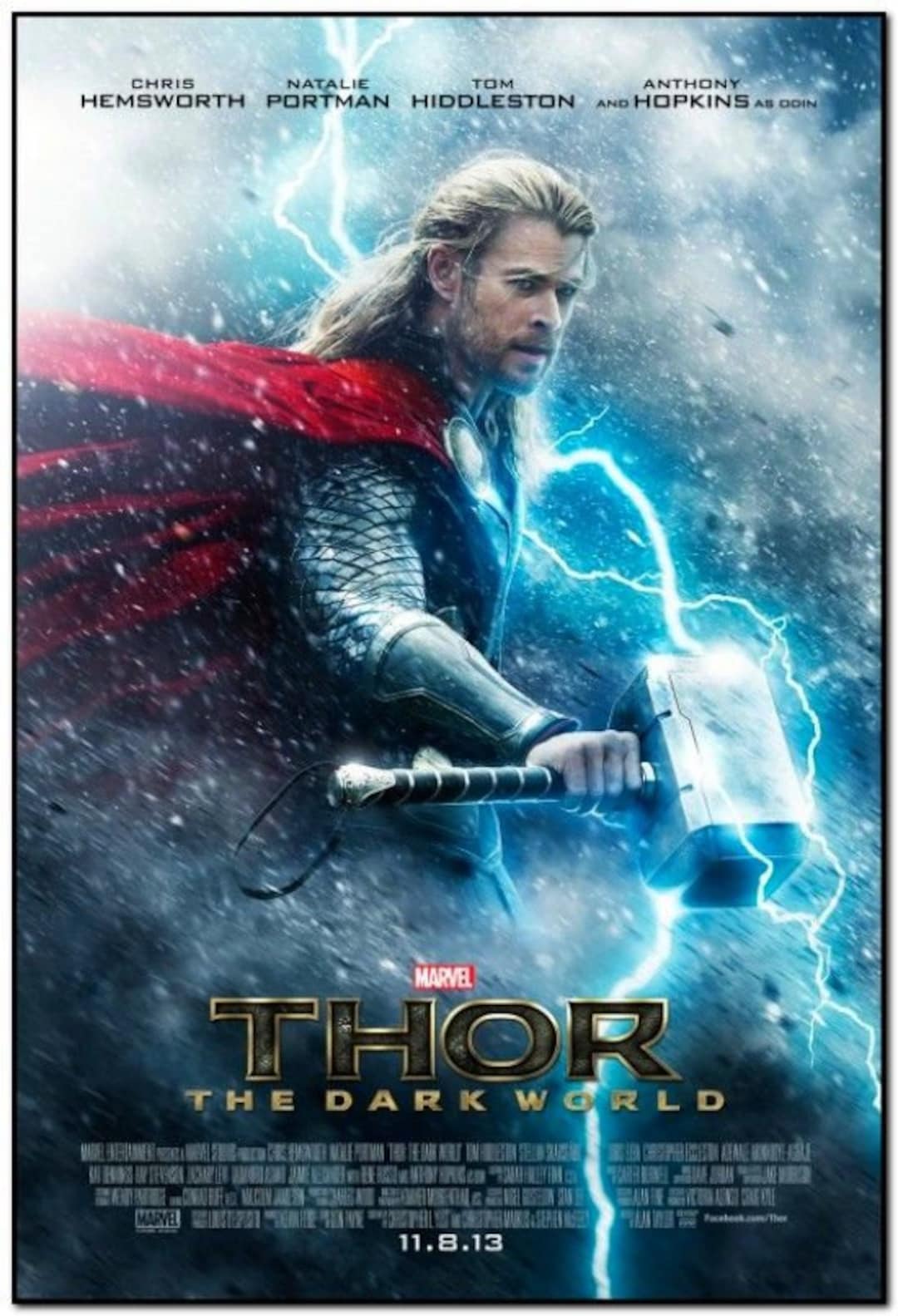 THOR: DARK WORD 2013 Original D/S 27X40 Movie Poster Final Style A ...