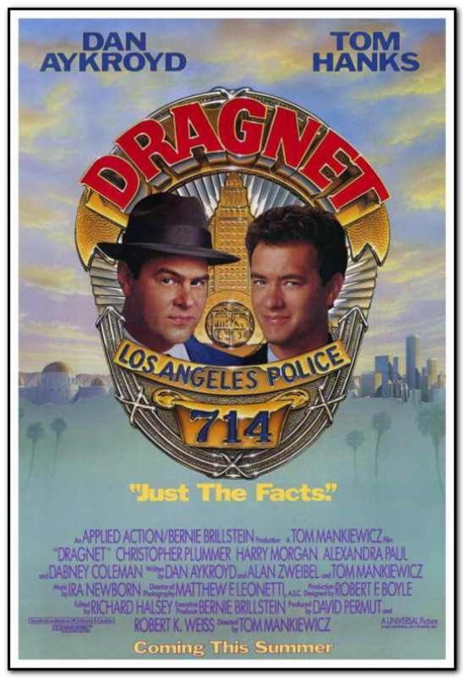 DRAGNET 1987 original 27x41 Rolled movie poster TOM | Etsy