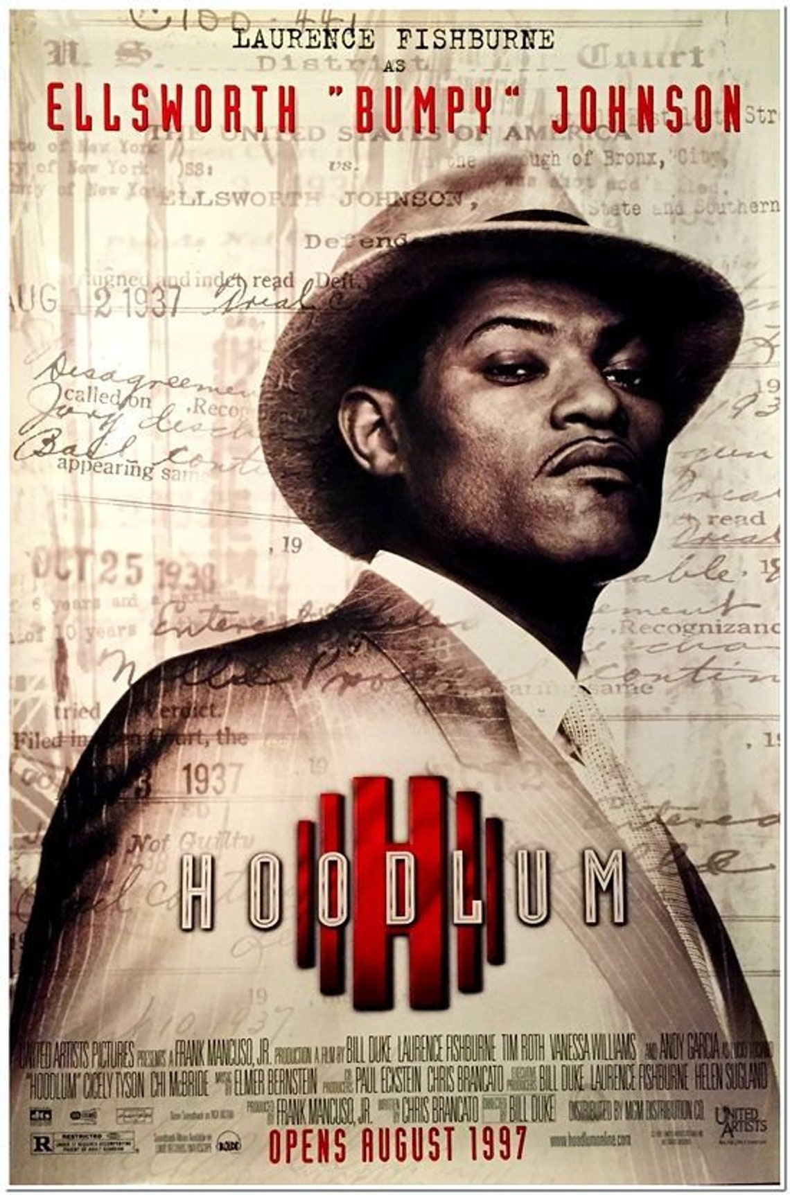 HOODLUM 1997 Original 27x40 Movie Poster Advance Poster | Etsy
