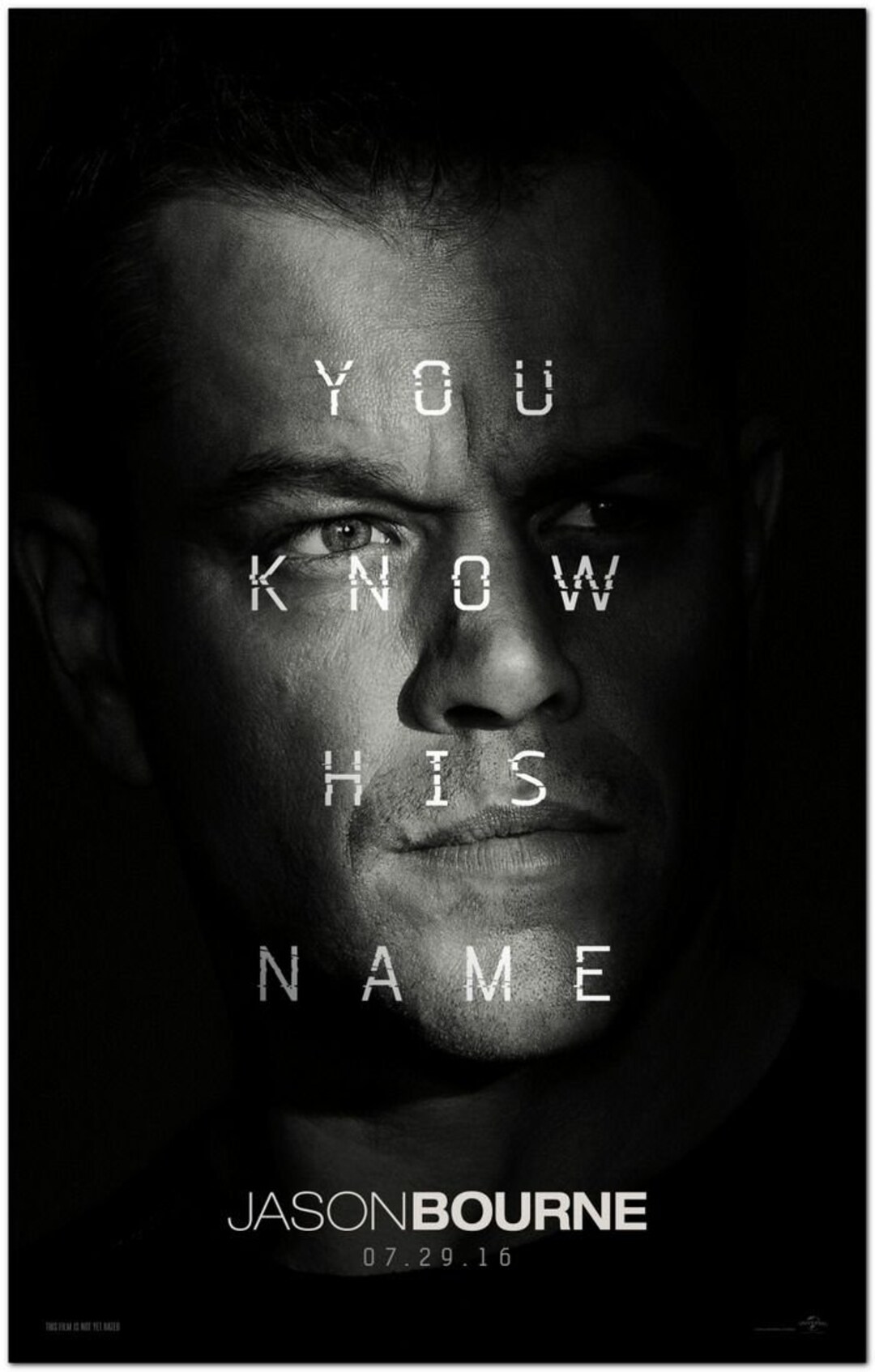 JASON BOURNE - 2016 - Original 27 X 40 Movie Poster - Advance Style "b ...