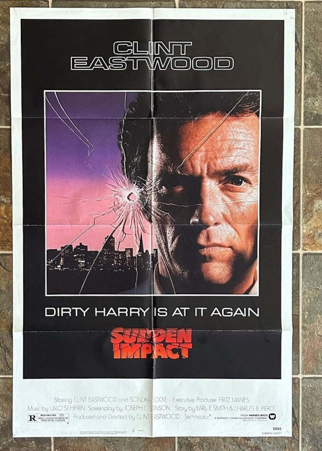 SUDDEN IMPACT - 1983 - Original 27x41 Movie Poster - Clint Eastwood ...