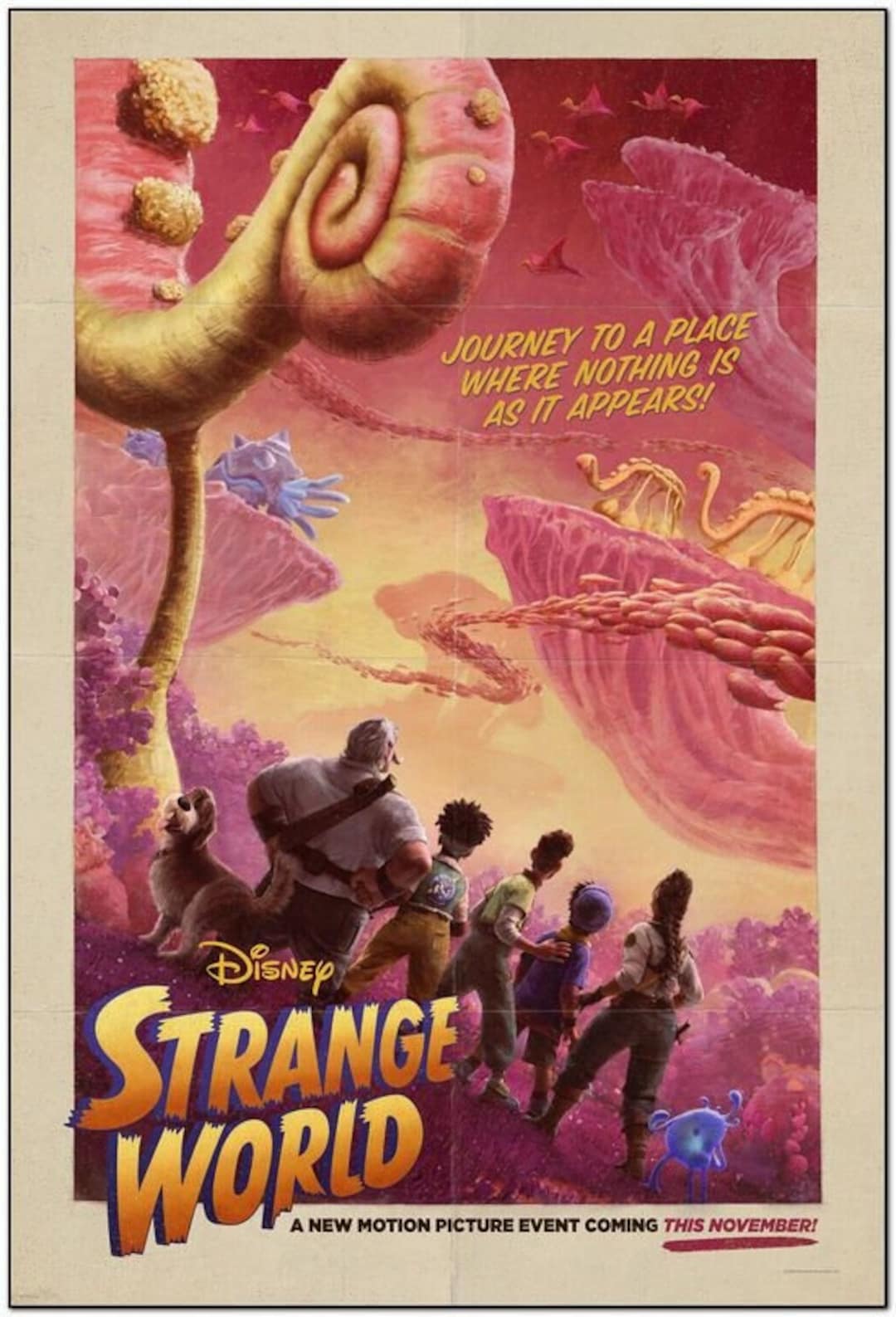 STRANGE WORLD - 2022 - Original 27X40 Advance Movie Poster - Jake ...