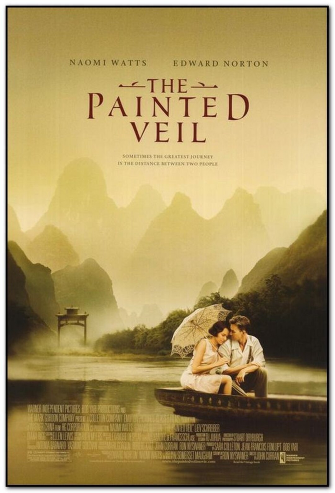 PAINTED VEIL - 2006 - Original 27x40 Movie Poster - Naomi Watts, Edward ...