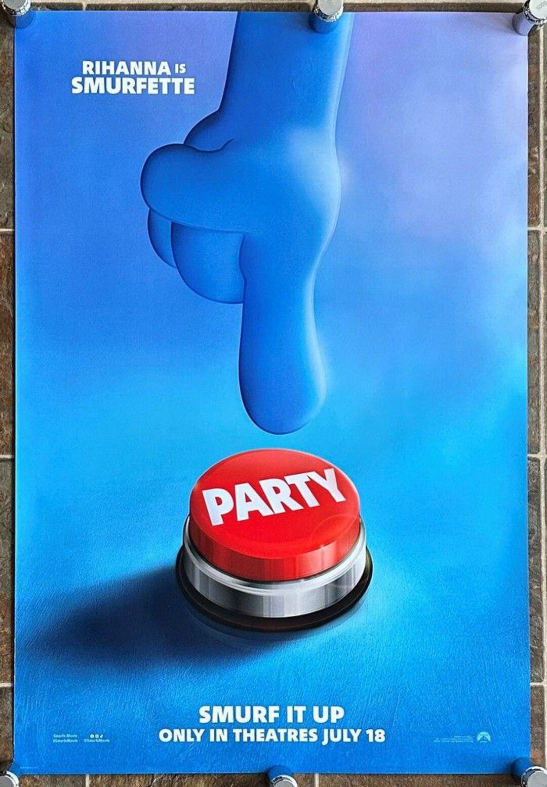 SMURFS - 2025 - Original 27x40 Movie Poster - Advance Style "A ...