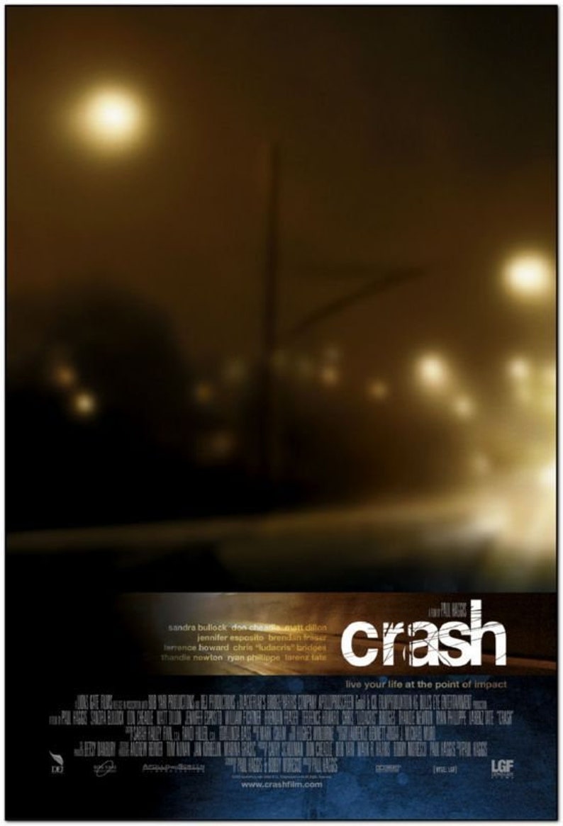 CRASH - 2005 - Original D/S Movie Poster - Style B - SANDRA BULLOCK ...
