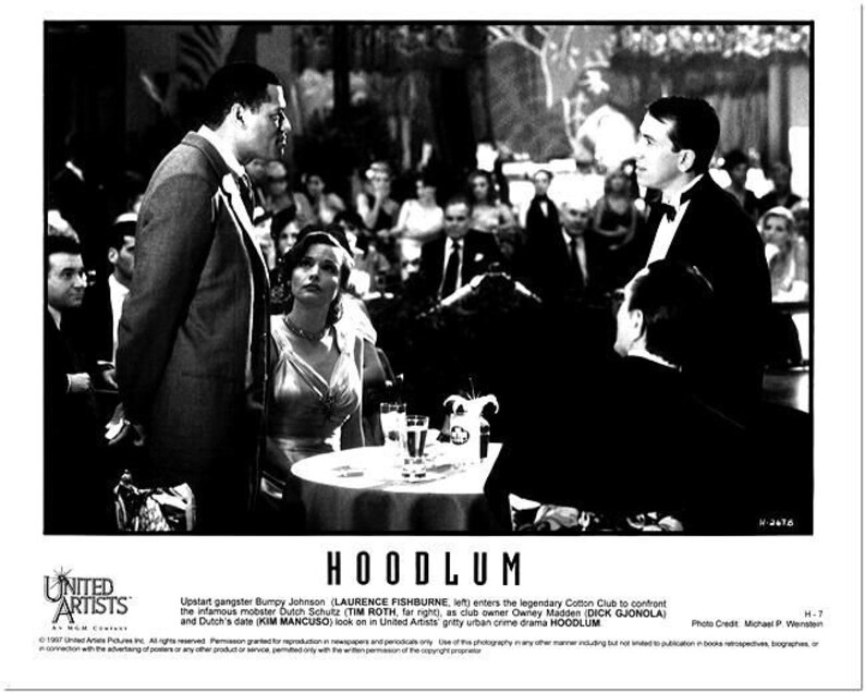 HOODLUM - 1997 - Original Press Kit W/ 11 Photos - ANDY GARCIA, Tim ...