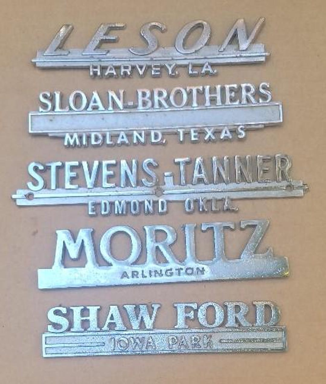 Lot of 5 Auto Dealership Emblems - Etsy