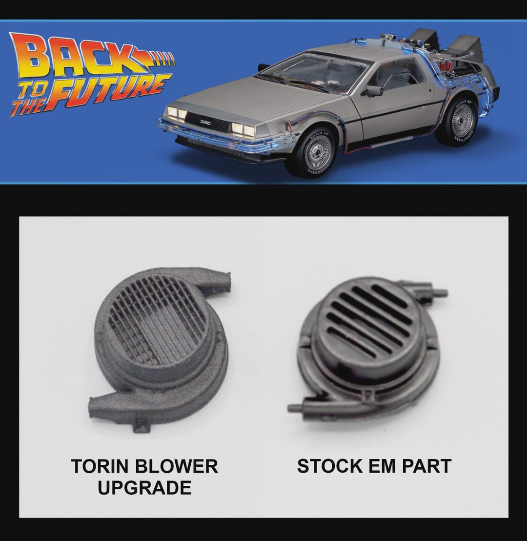 1:8 Eaglemoss Delorean Torin Blower 3D PRINT Upgrade Part - Build the ...