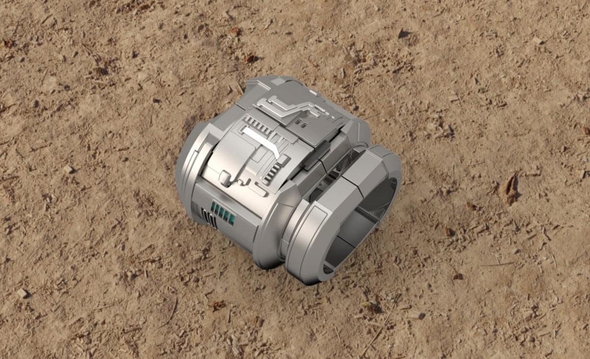 Cowboy and Aliens Wrist Bracelet | 3D MODEL / 3D PRINT | Prop Costume ...