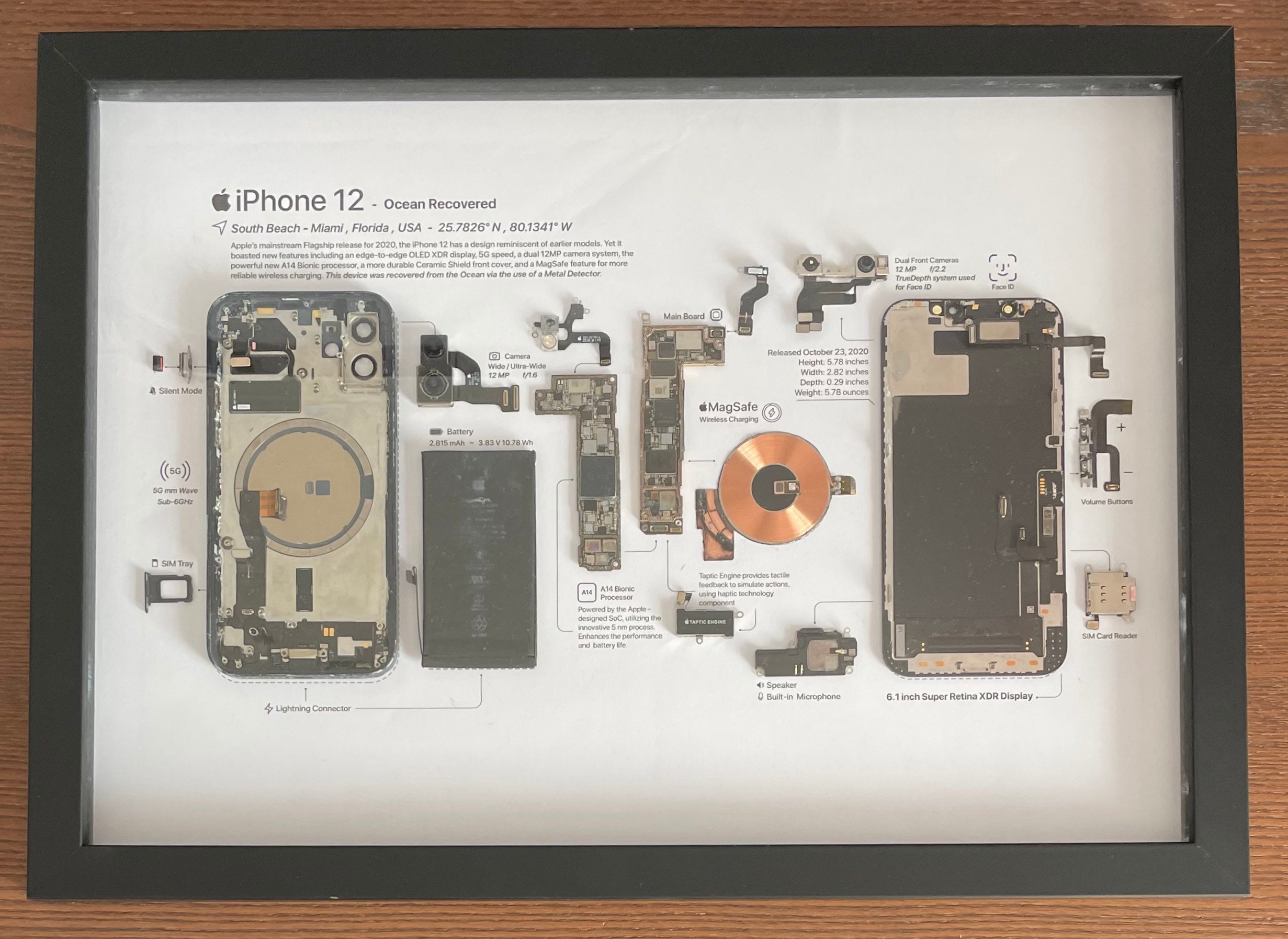 IPhone 12 Teardown Art - Digital Template - Apple - iPhone - Framed ...