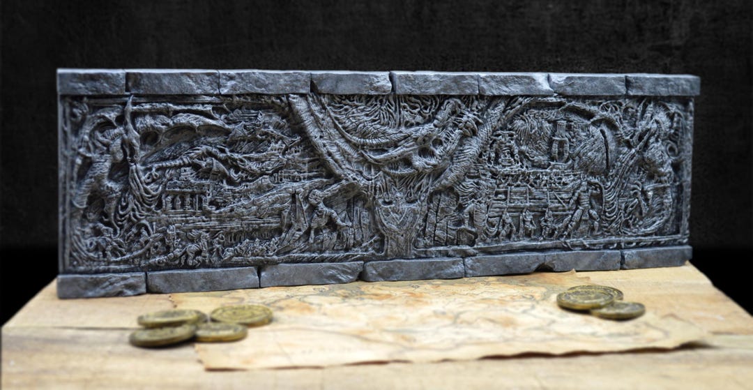 Skyrim Alduin Wall Statue Large Sculpture | the Elder Scrolls V: Skyrim ...