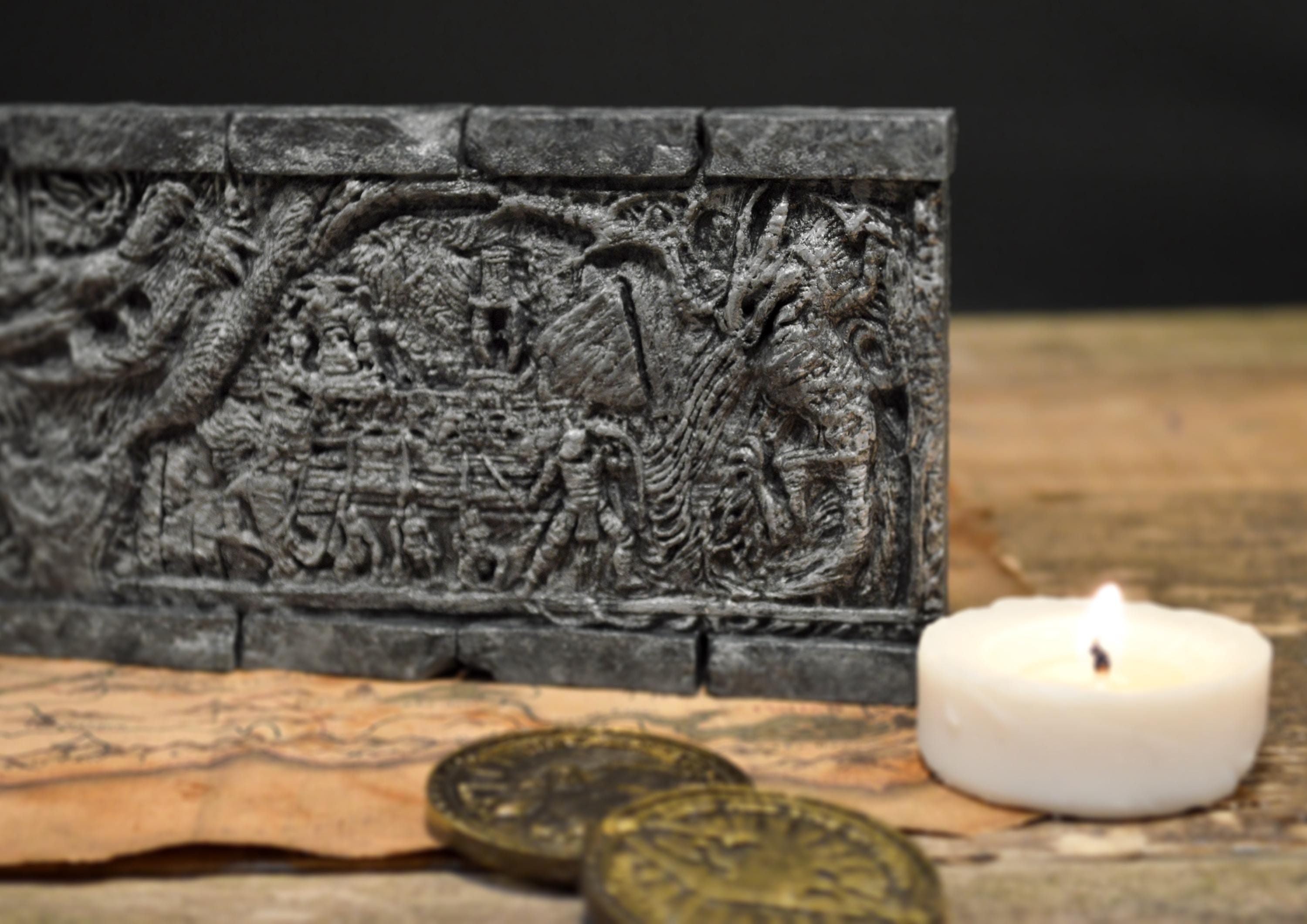 Skyrim Replica Alduin Wall Sculpture Miniature | Elder Scrolls V Skyrim ...