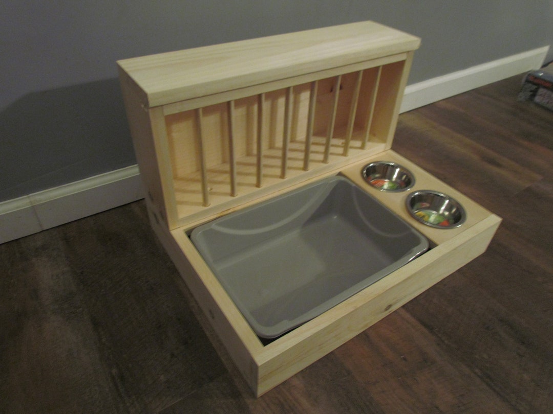 Extra Small W/ Side Bowls - Hop Box: Rabbit Bunny Hay Feeder and Litter ...