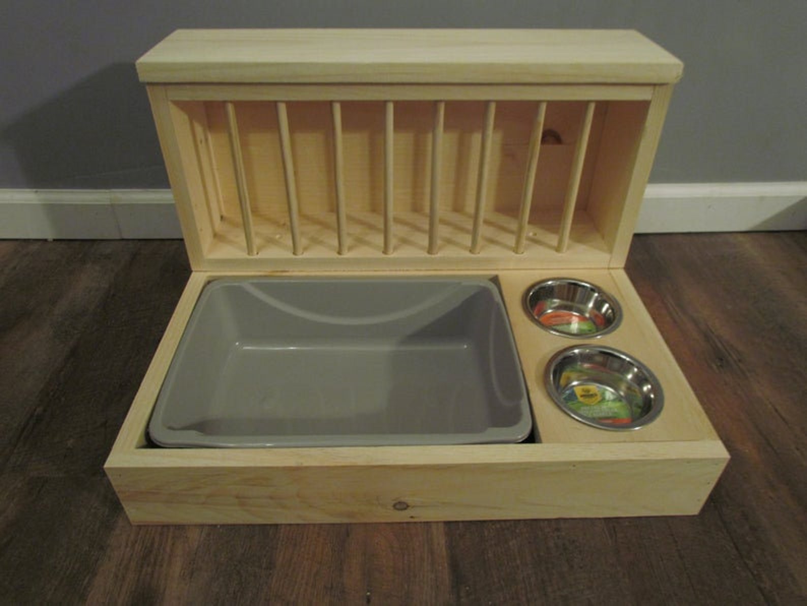 Small W/ Side Bowls Hop Box: Rabbit Bunny Hay Feeder and - Etsy