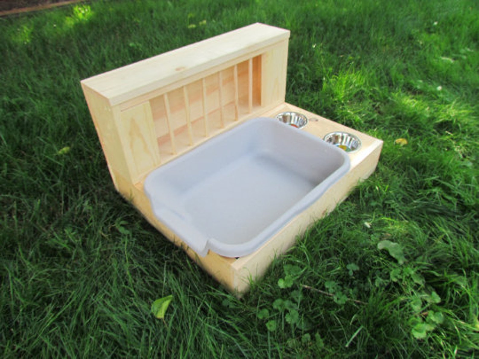 Small EZ Entry W/ Side Bowls Hop Box: Rabbit Bunny Easy - Etsy