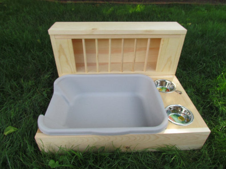 Small EZ Entry W/ Side Bowls - Hop Box: Rabbit Bunny Easy Entry Hay ...