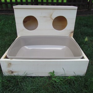 Large - Hop Box: Rabbit Bunny Hay Feeder and Litter Pan Combo, Sifting ...
