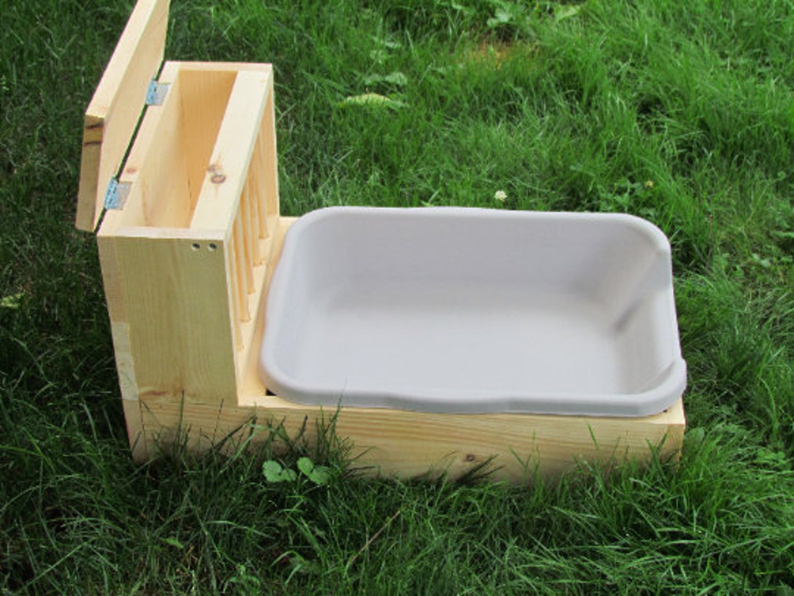 Small Vertical EZ Entry Hop Box: Rabbit Bunny Easy Entry Hay - Etsy