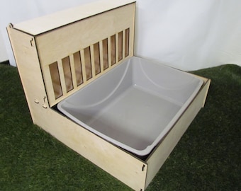 Large EZ Entry 2.0 Hop Box: Rabbit Bunny Easy Entry Hay Feeder and ...